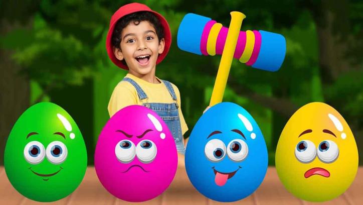 Monkey Farmer Opens Surprise Eggs with Baby Birds